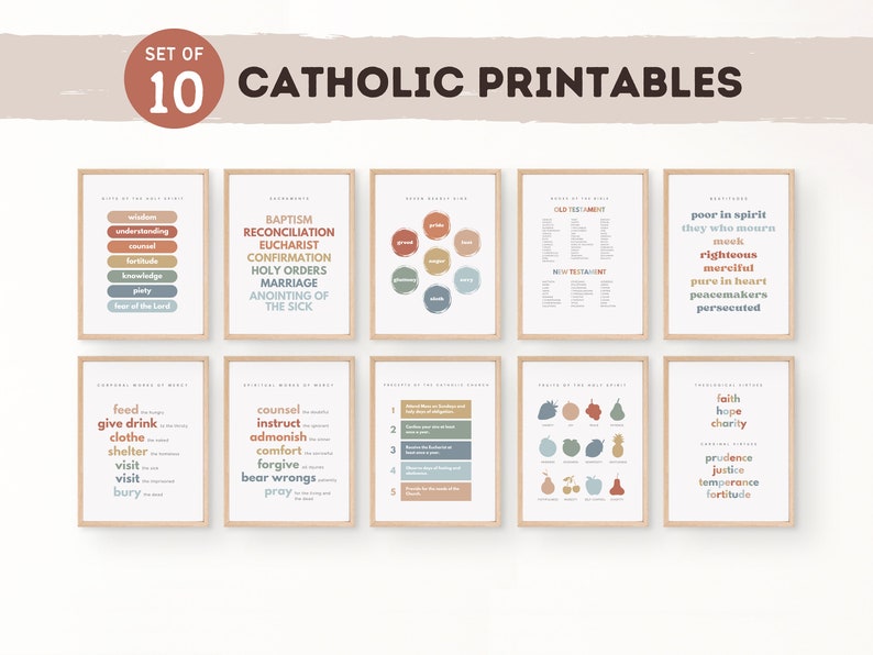 Catholic Homeschool Printables Catholic Art Poster Catholic Classroom ...