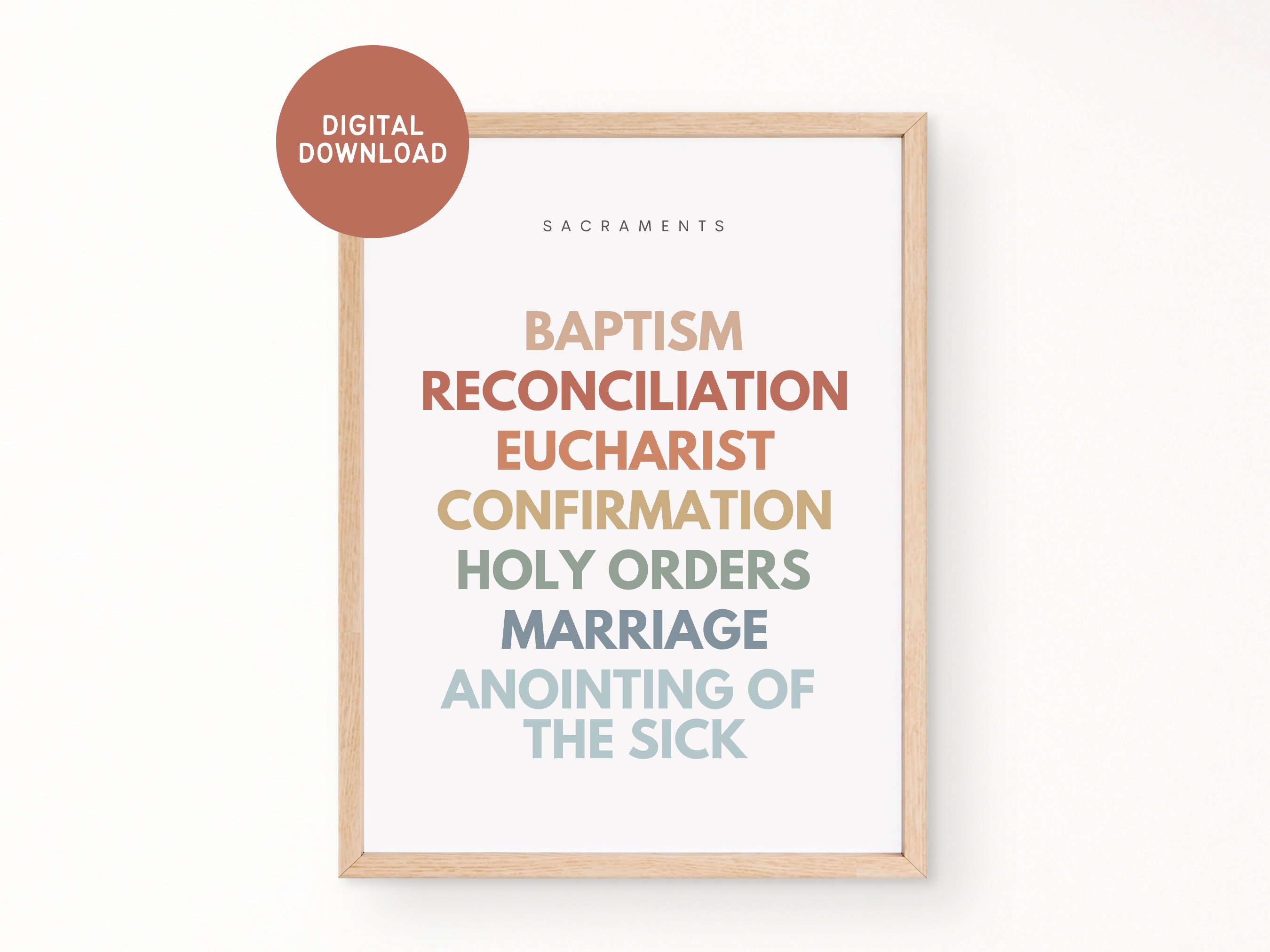 Catholic Homeschool Printable, Catholic Classroom Decor, Catholic Wall ...