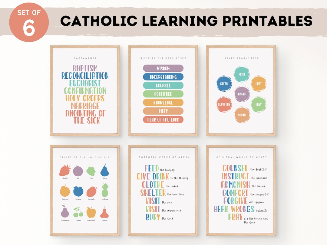 Catholic Homeschool Printable, Classroom Poster, Catholic Back to ...