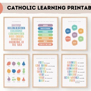 Catholic Homeschool Printable Classroom Poster Catholic Back - Etsy