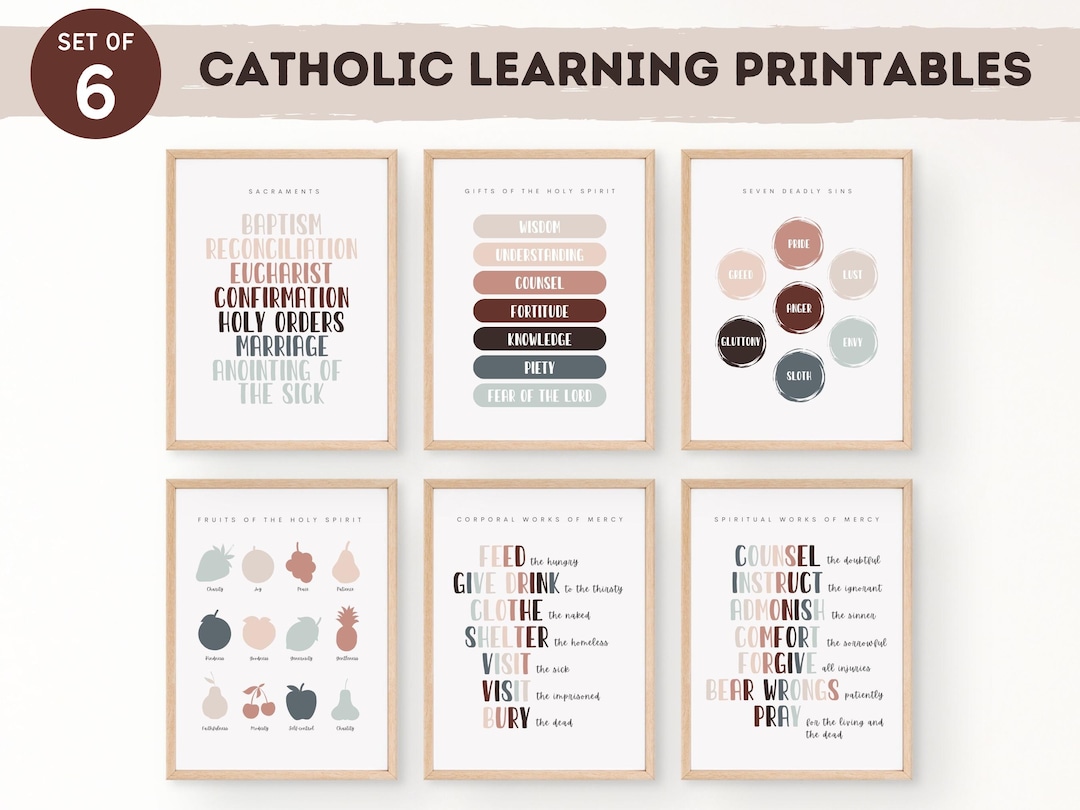 Catholic Homeschool Printable, Classroom Poster, Catholic Back to ...
