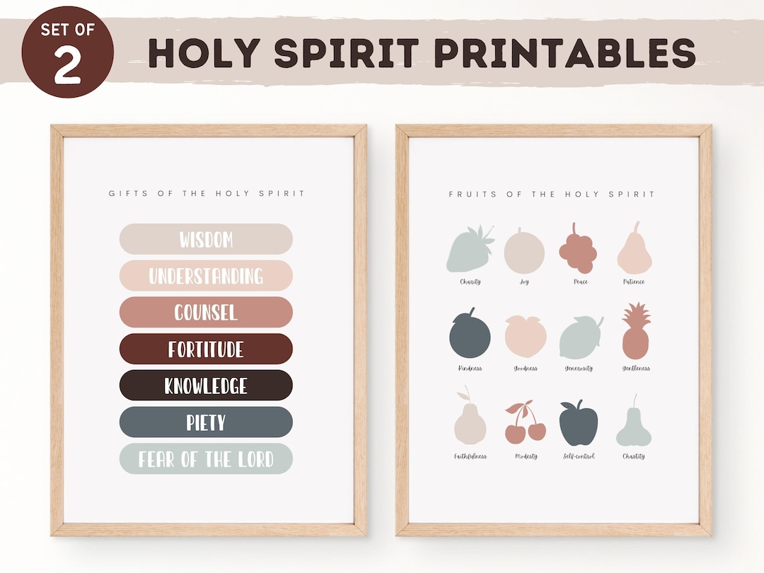 Holy Spirit Printable Confirmation Poster Catholic - Etsy UK