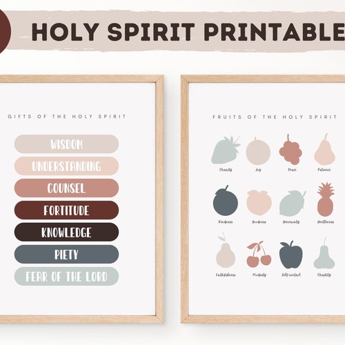 Fruits of the Spirit Cards Printable Catholic Christian - Etsy