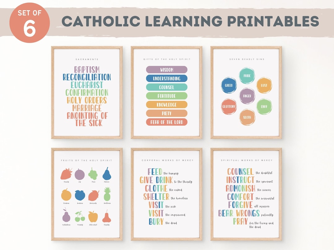 Catholic Homeschool Printable Classroom Poster Confirmation - Etsy