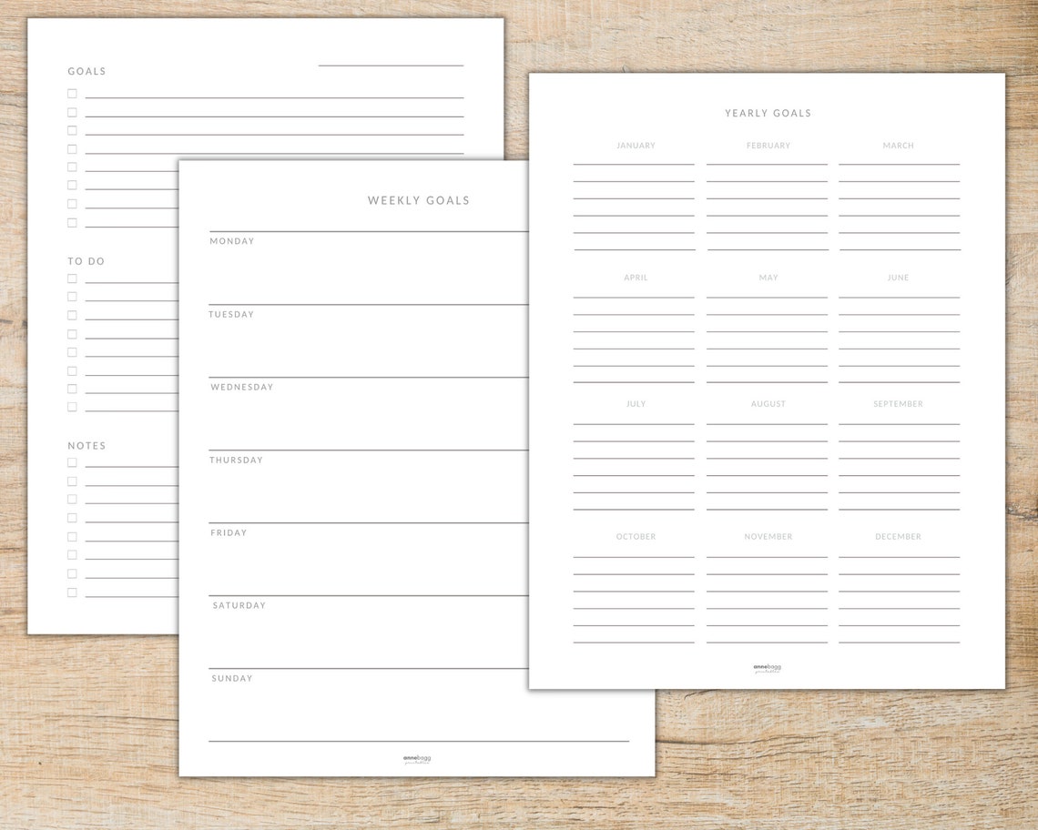 Goal Sheets, Goal Setting, SMART Goals, Live Goals, Daily, Weekly ...