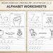 ABC Worksheets, Alphabet Printable, A-Z, Letters, US Letter Size ...