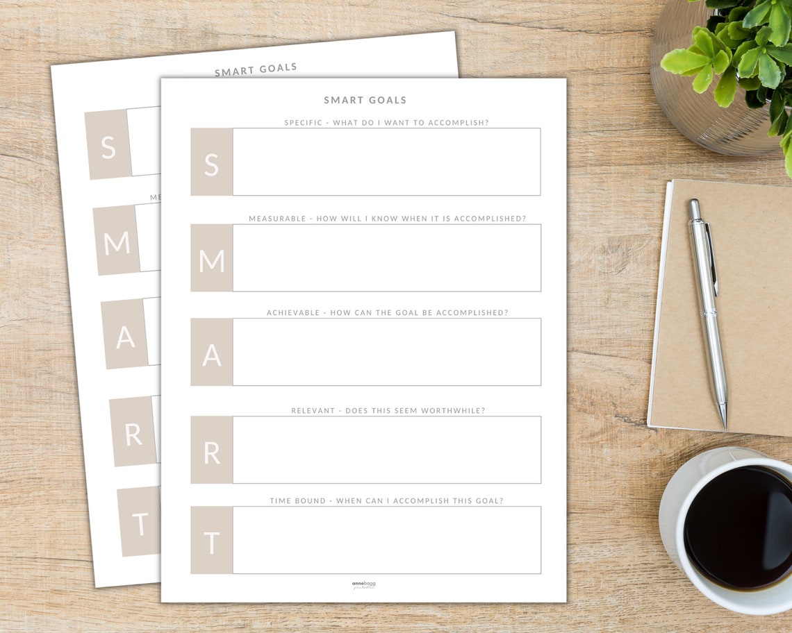 Goal Sheets, Goal Setting, SMART Goals, Live Goals, Daily, Weekly ...