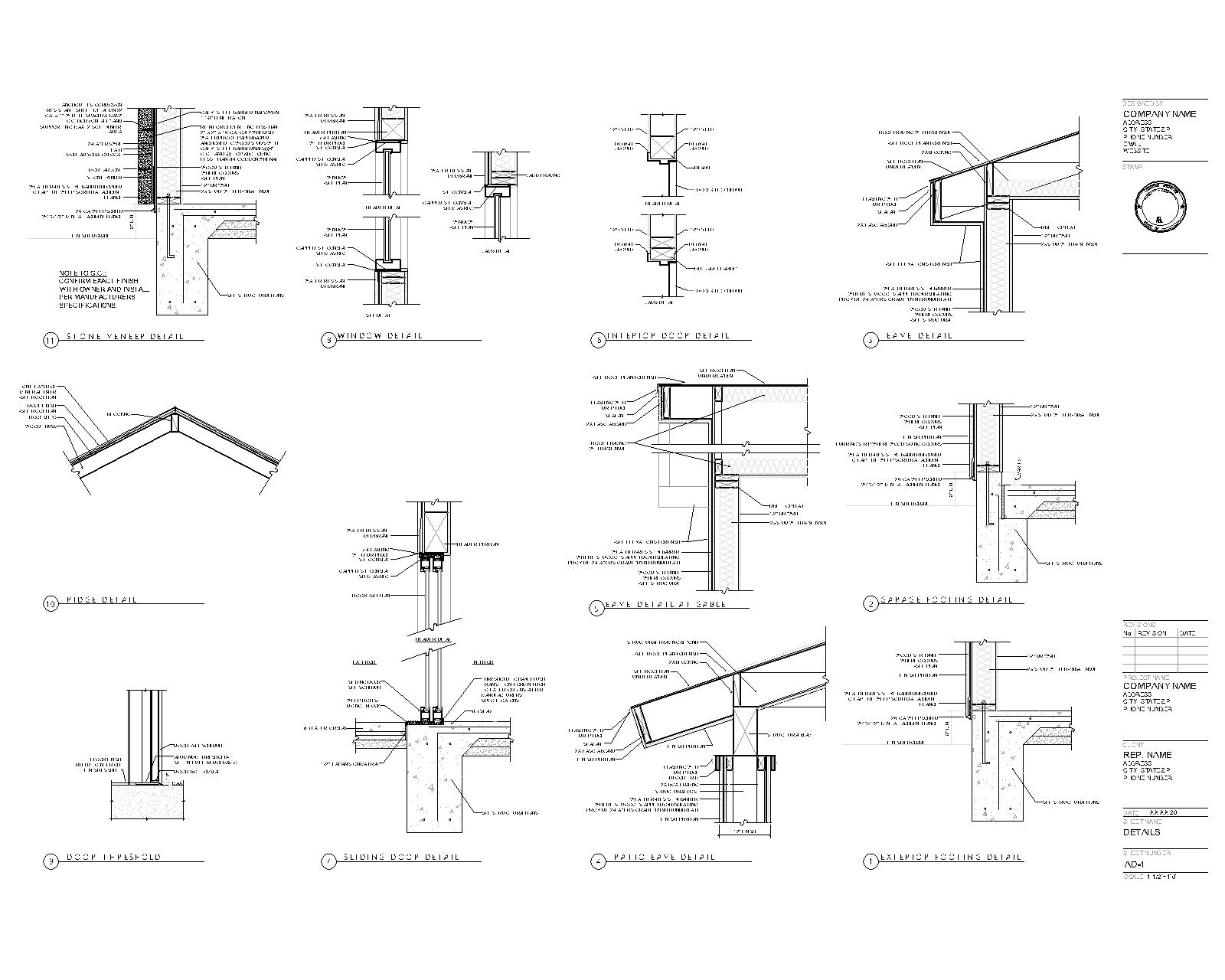 Autocad Residential Master Plan Set Template - Etsy