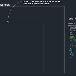 Autocad Drawing Template for Architectural Plans - Etsy Canada