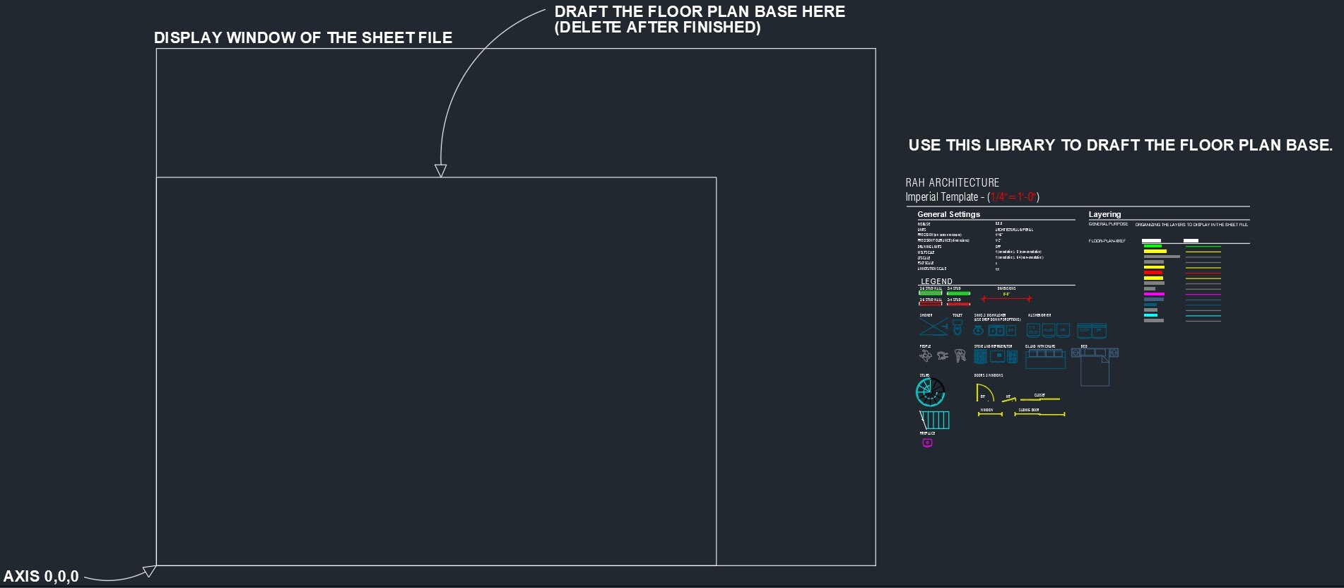 Autocad Drawing Template for Architectural Plans - Etsy Canada