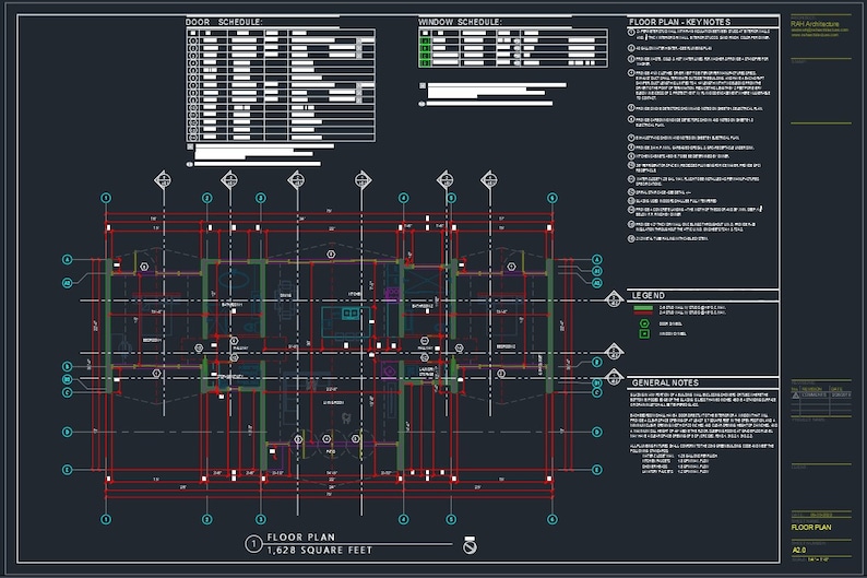 Autocad Residential Master Plan Set Template - Etsy