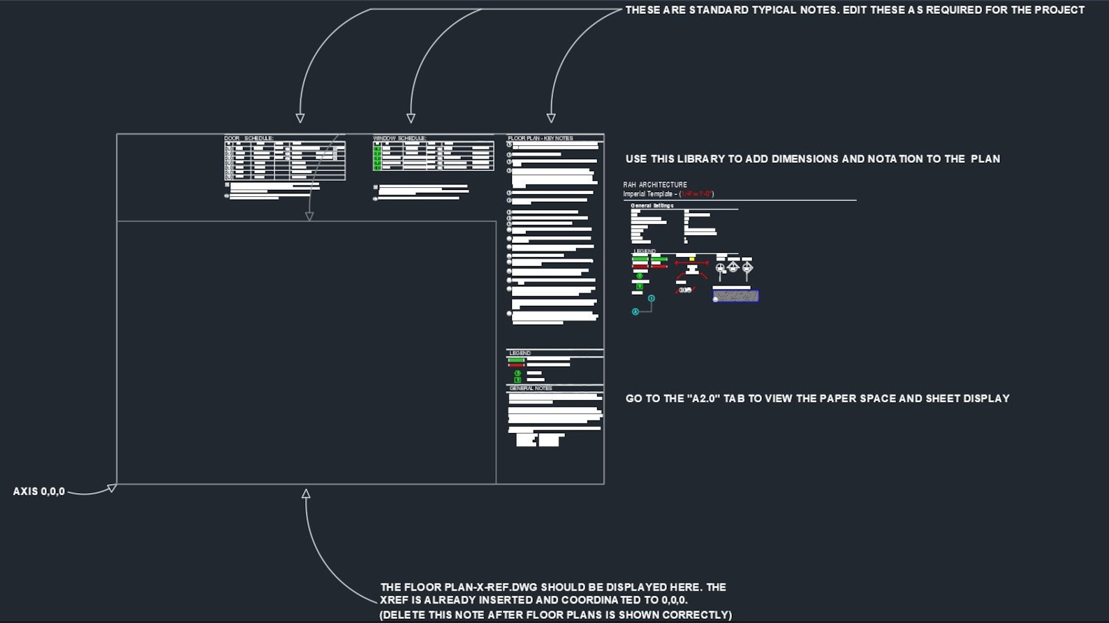 Autocad Residential Master Plan Set Template - Etsy