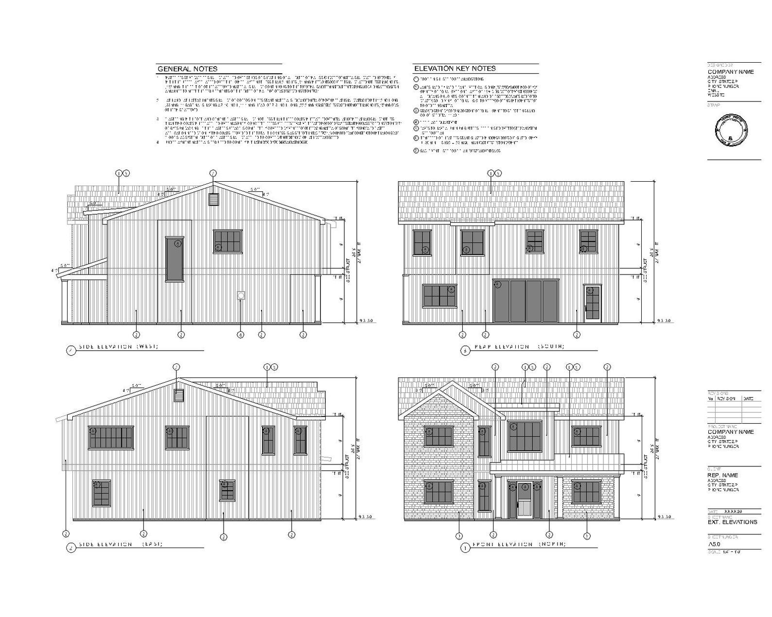 Autocad Residential Master Plan Set Template - Etsy