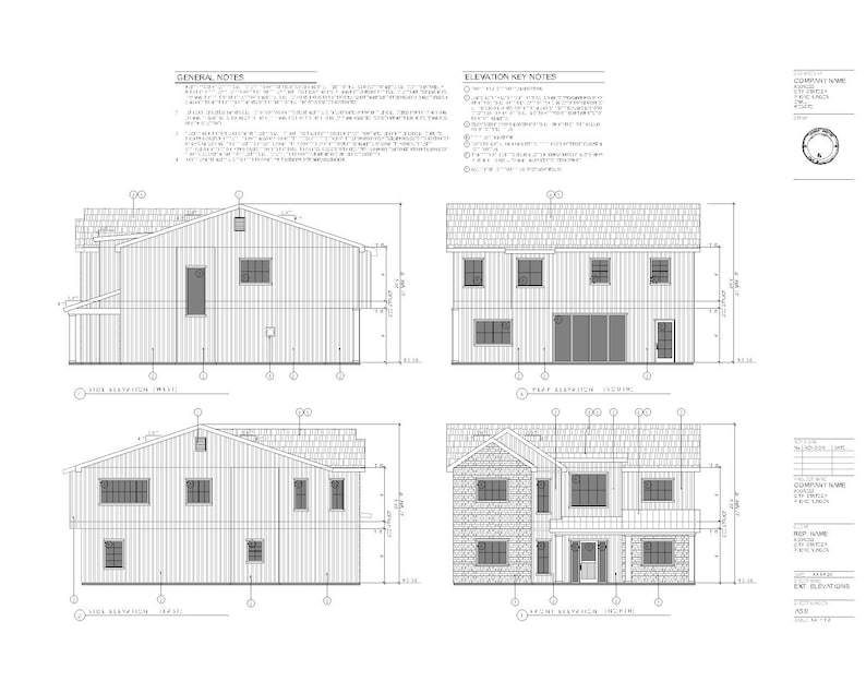 Autocad Residential Master Plan Set Template - Etsy