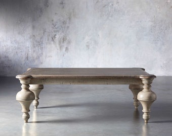 Antique Rectangular Coffee Table - Etsy