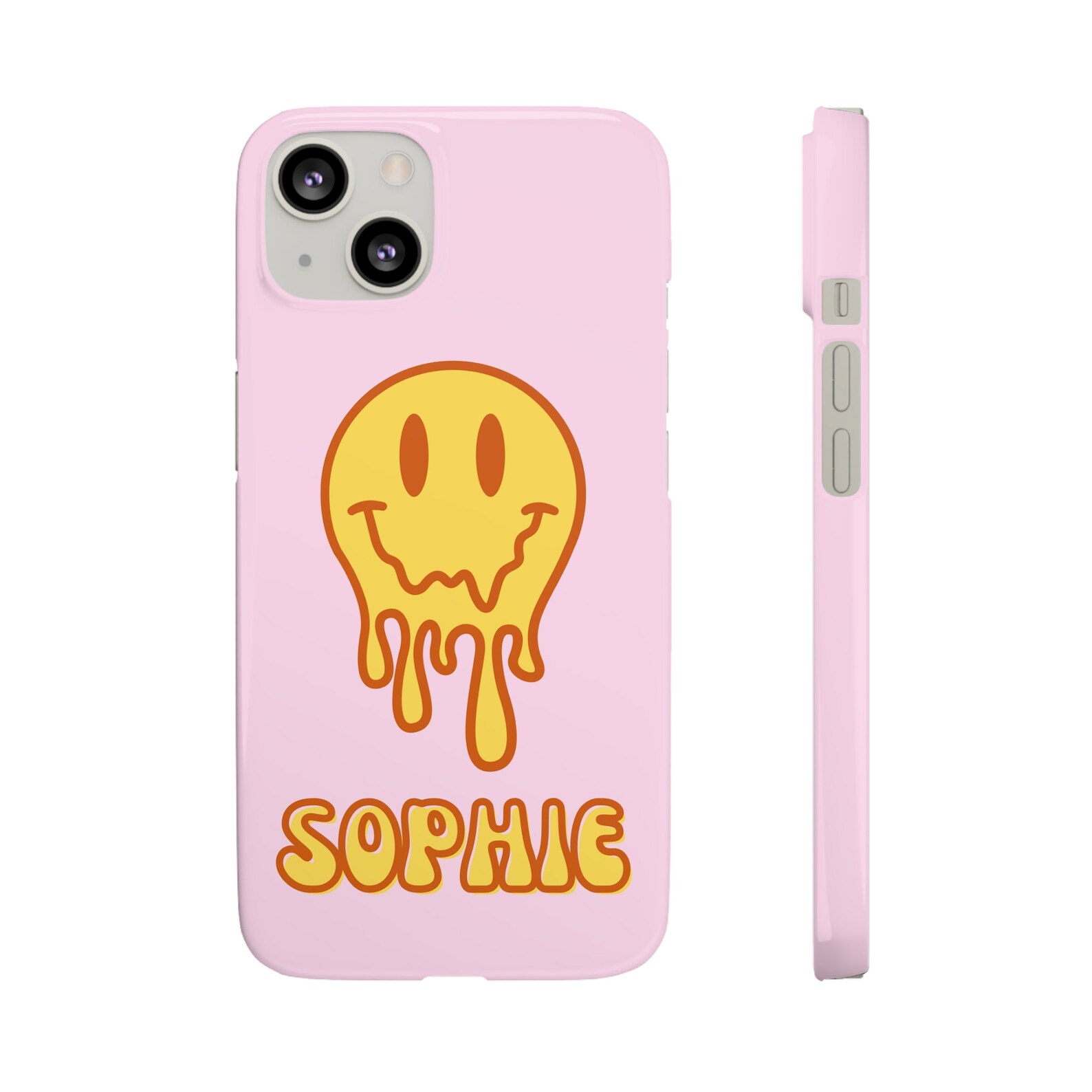 Personalized Preppy Phone Case Melting Smiley Trendy iPhone - Etsy