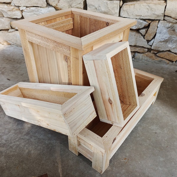 Cedar Planter Box - Etsy