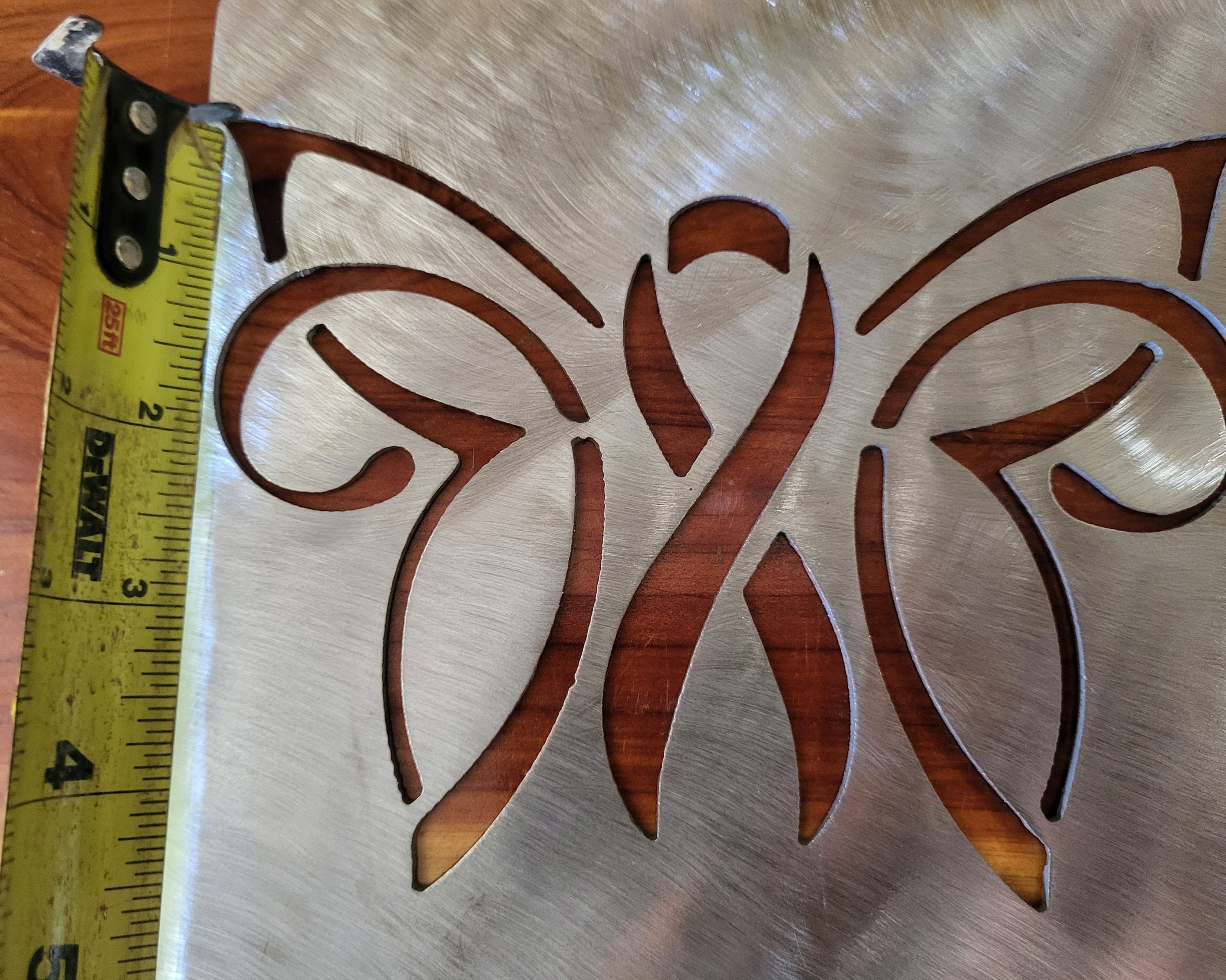 Awareness Ribbon Stencil With Wings Metal Stencil, Wood Router ...