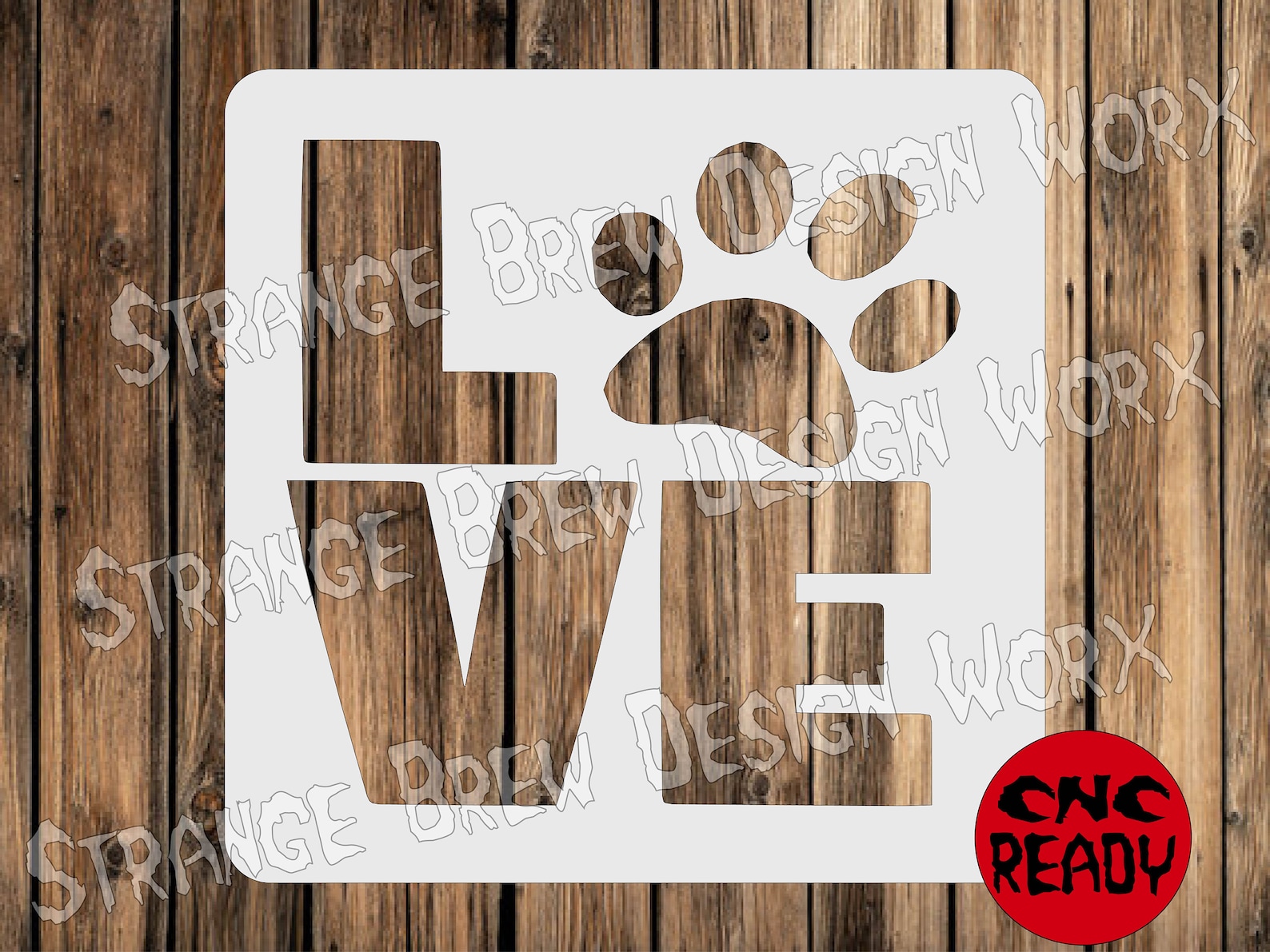 Love Dog Paw DXF File Svg / Png / Pdf / Eps / Ai File Cnc Plasma, Vinyl ...