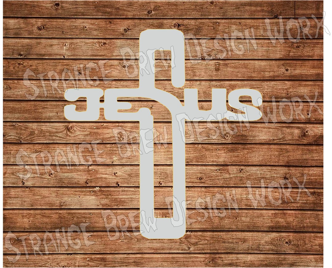 Jesus Cross DXF File Svg / Png / Pdf / Eps / Ai File Cnc Plasma, Vinyl ...