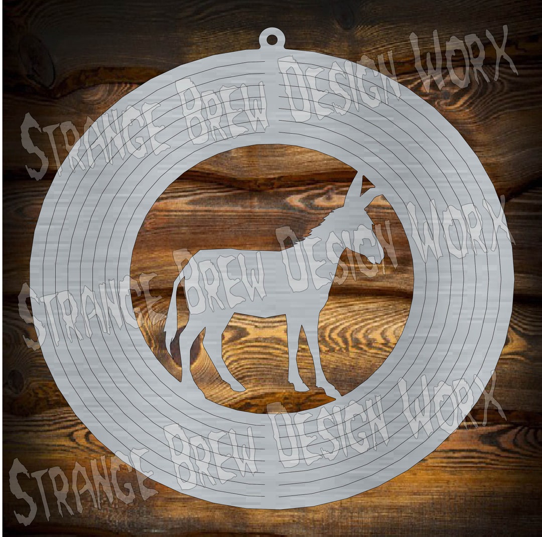 Donkey Wind Spinner SVG, CNC Plasma Cut File (digital Download) - Etsy