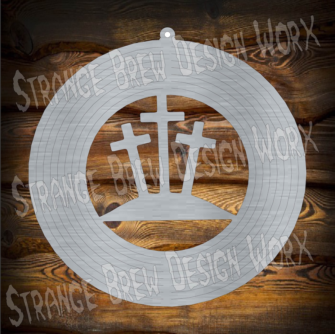 Crosses Wind Spinner CNC File, Plasma Cut, Cricut (digital Download) - Etsy