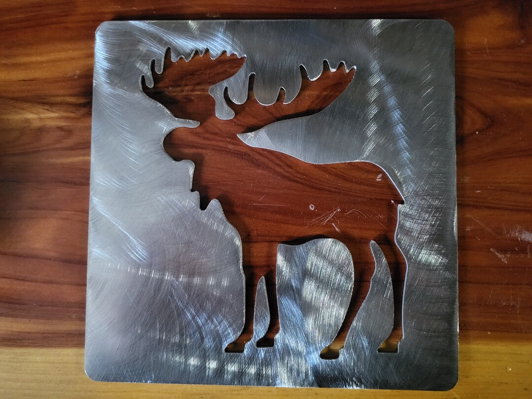 Moose Stencil Metal Stencil , Wood Router, Painting, Wood Burning ...