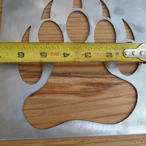 Bear Paw Stencil Metal Stencil, Wood Router, Painting, Wood Burning ...