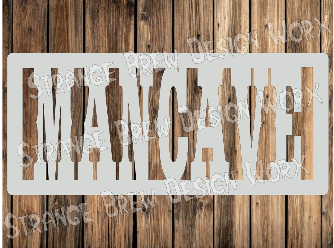 Saloon Man Cave Sign DXF File Svg / Png / Pdf / Eps / Ai File Cnc ...