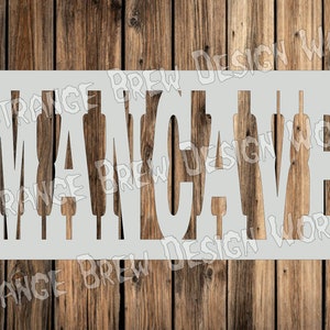 Saloon Man Cave Sign DXF File Svg / Png / Pdf / Eps / Ai File Cnc ...