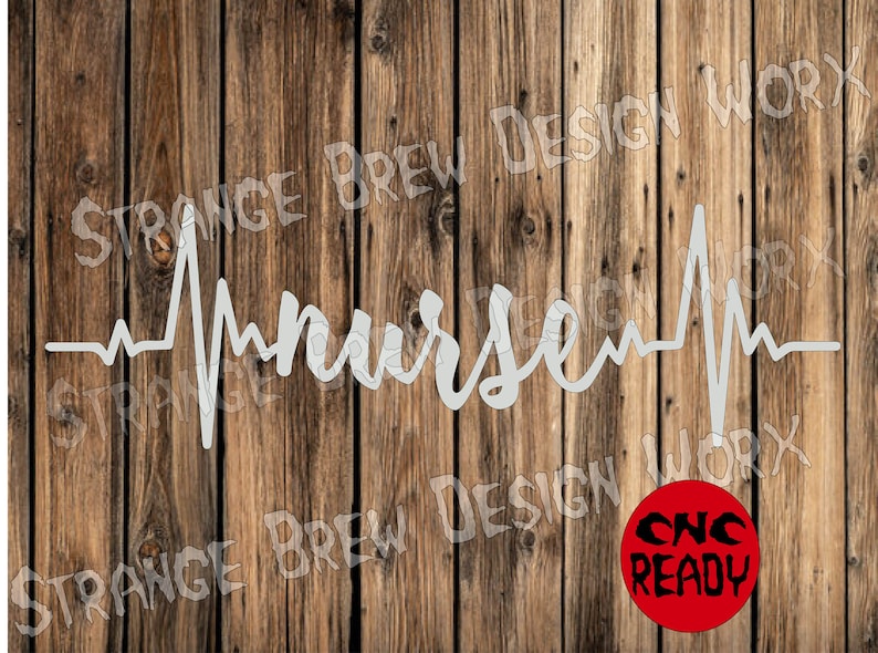 Nurse EKG DXF File Svg / Png / Pdf / Eps / Ai File Cnc Plasma, Vinyl ...