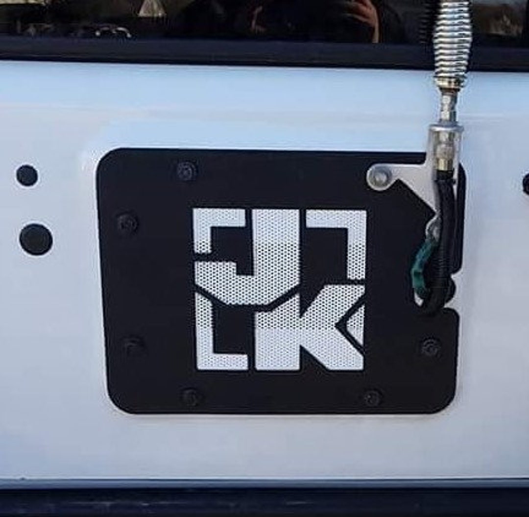 Fits Jeep Wrangler JK JKU Spare Delete Plate Tramp Stamp Dxf Svg File ...