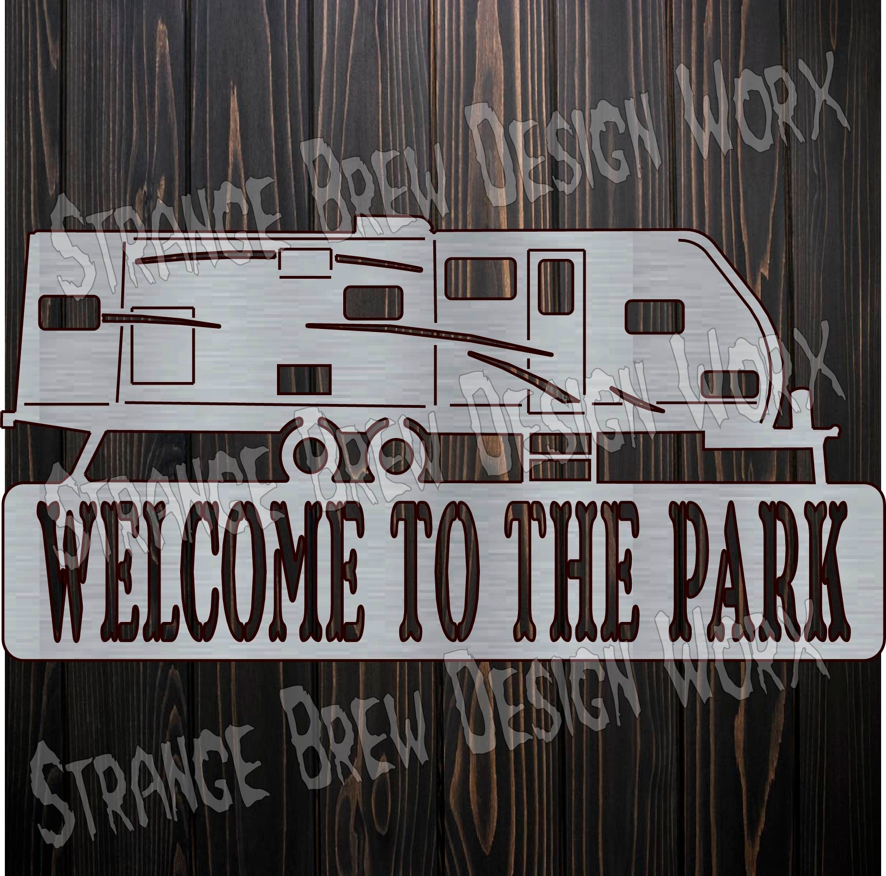 Camping Trailer Sign DXF File Svg / Png / Pdf / Eps / Ai File Cnc ...