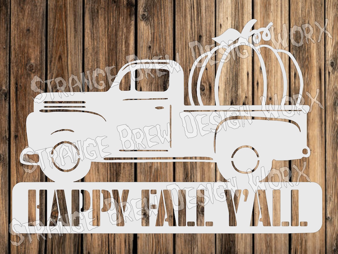 Happy Fall Y'all Truck SVG, Pumpkin Cut File (digital Download) - Etsy