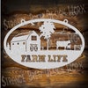 Custom Farm Sign - DXF File - SVG File - DWG File - Cnc Ready (digital ...