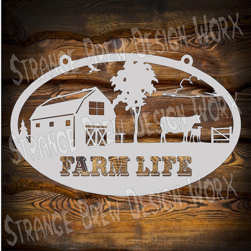 Metal Farm Signs Dxf Files - Etsy