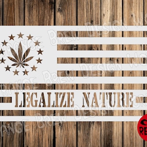 Legalize Nature Flag Pot Leaf Flag DXF File Svg / Png / Pdf / - Etsy