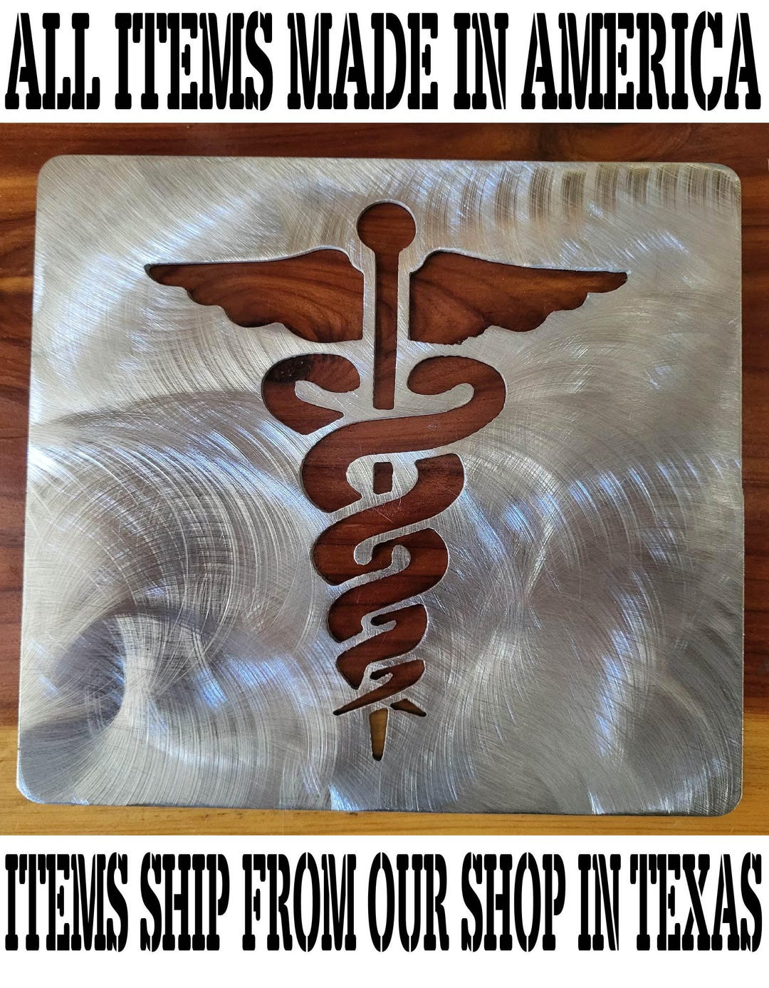Medical Caduceus Stencil Metal Stencil , Wood Router, Painting, Wood ...