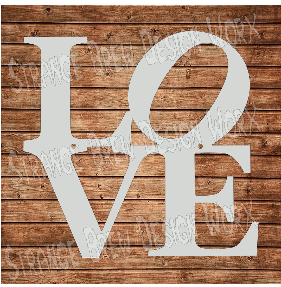 Love Lettering Sign DXF File Svg / Png / Pdf / Eps / Ai File Cnc Plasma ...