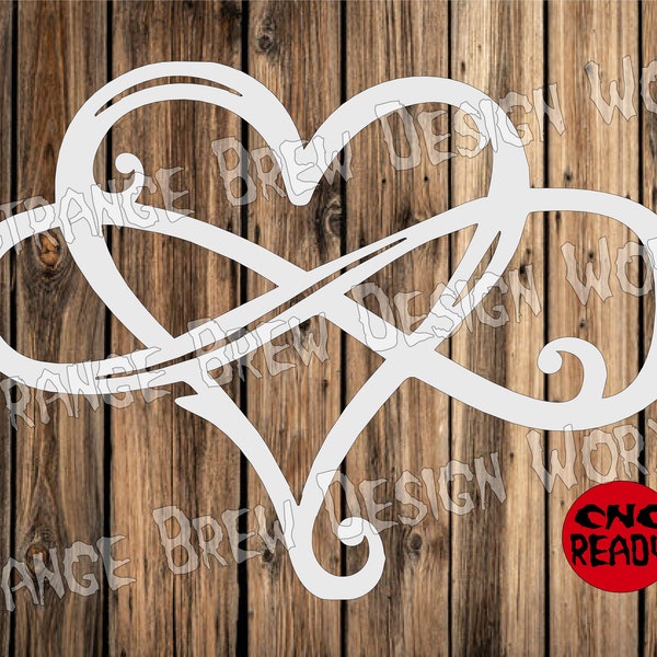 Infinity Heart Dxf - Etsy