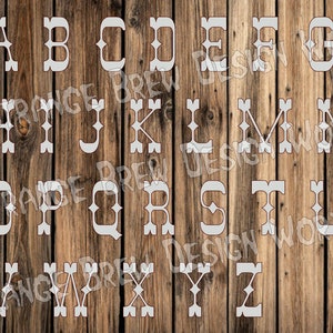 Old West Saloon Lettering DXF File Svg / Png / Pdf / Eps / Ai File Cnc ...