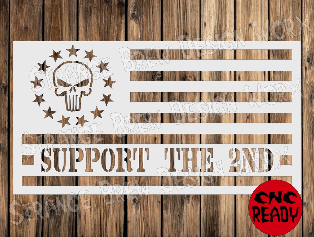 Support the Second Flag DXF File Svg / Png / Pdf / Eps / Ai File Cnc ...