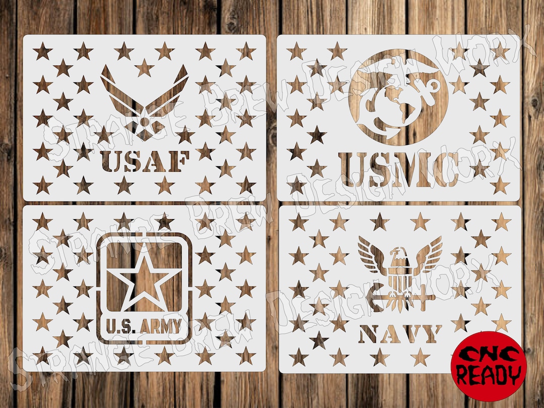 Military Flag Unions American Flag Union DXF File Svg / Png / Pdf / Eps ...