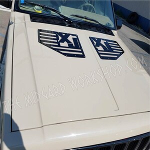 Fits Jeep Cherokee Hood Vents XJ DXF Svg File Cnc Cut File Plasma ...