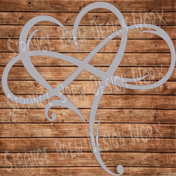 Infinity Heart DXF File Svg / Png / Pdf / Eps / Ai File Cnc | Etsy