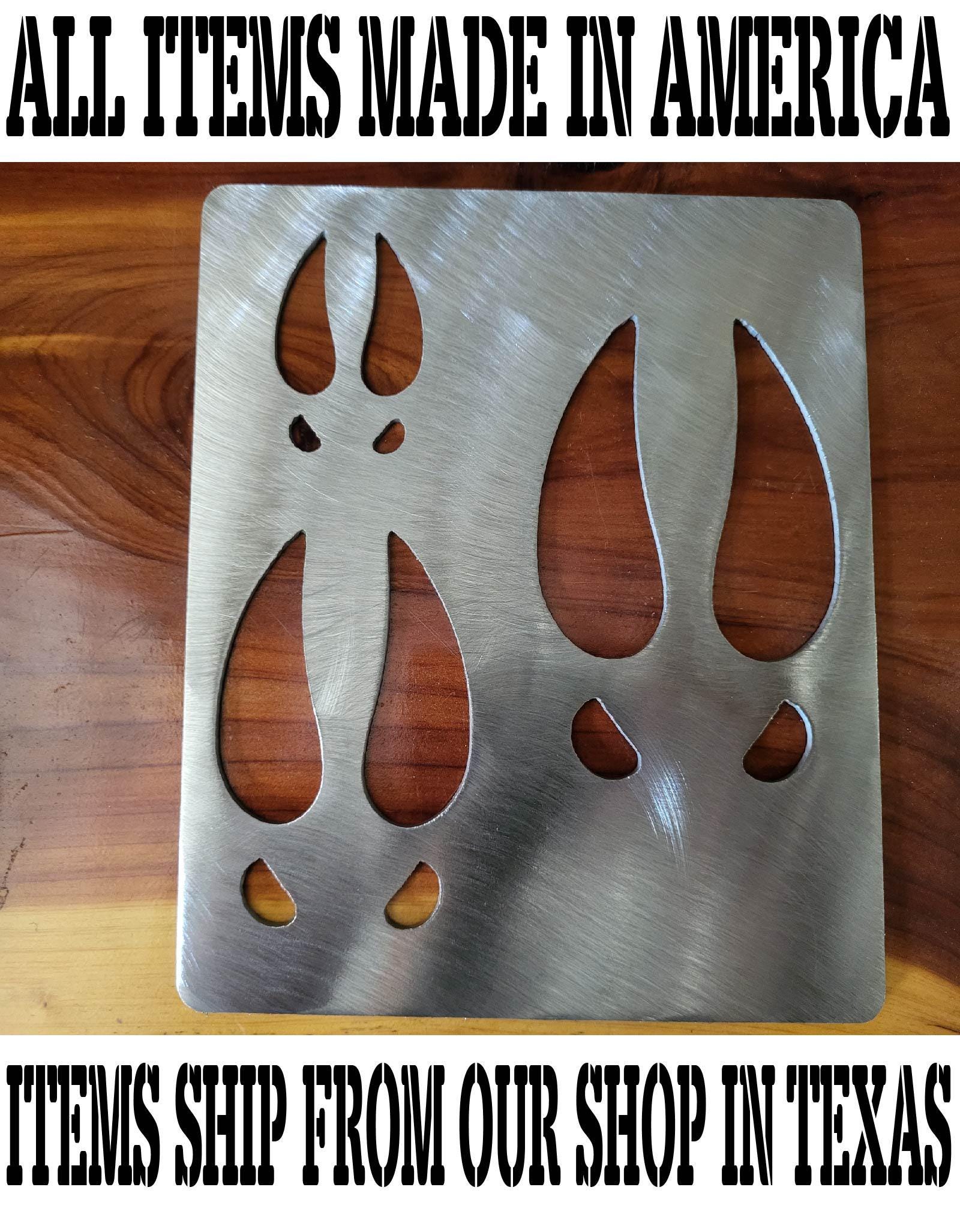 Deer Hoof Stencil Metal Stencil, Wood Router, Painting, Wood Burning ...