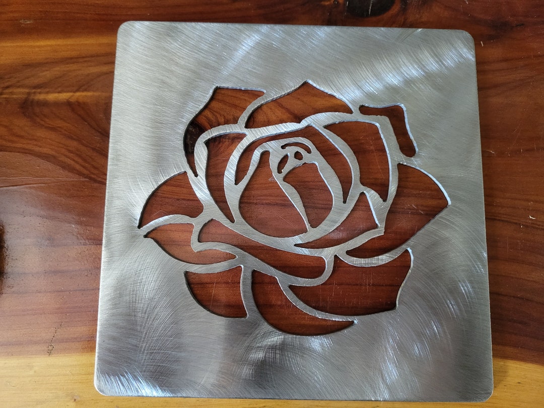 Rose Stencil Metal Stencil, Wood Router, Painting, Wood Burning ...