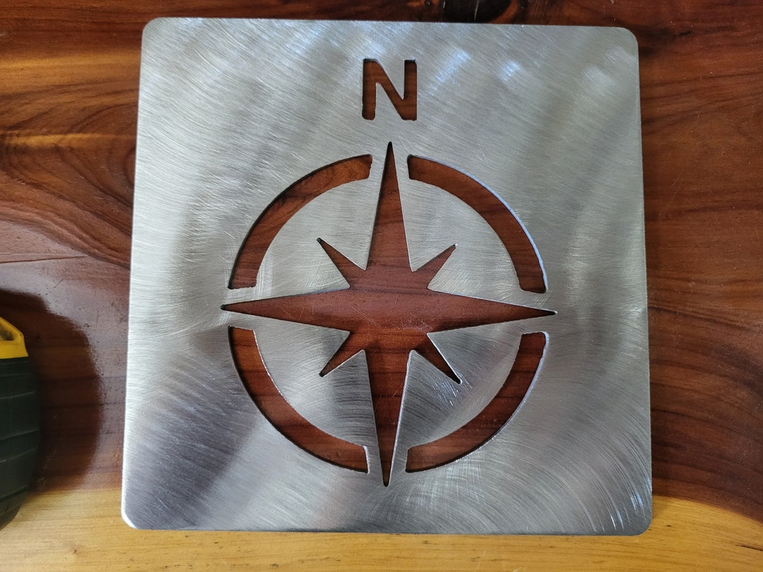 Compass Stencil Metal Stencil, Wood Router, Painting, Wood Burning ...