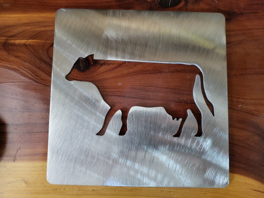 Cow Stencil Metal Stencil, Wood Router, Painting, Wood Burning, Pattern ...