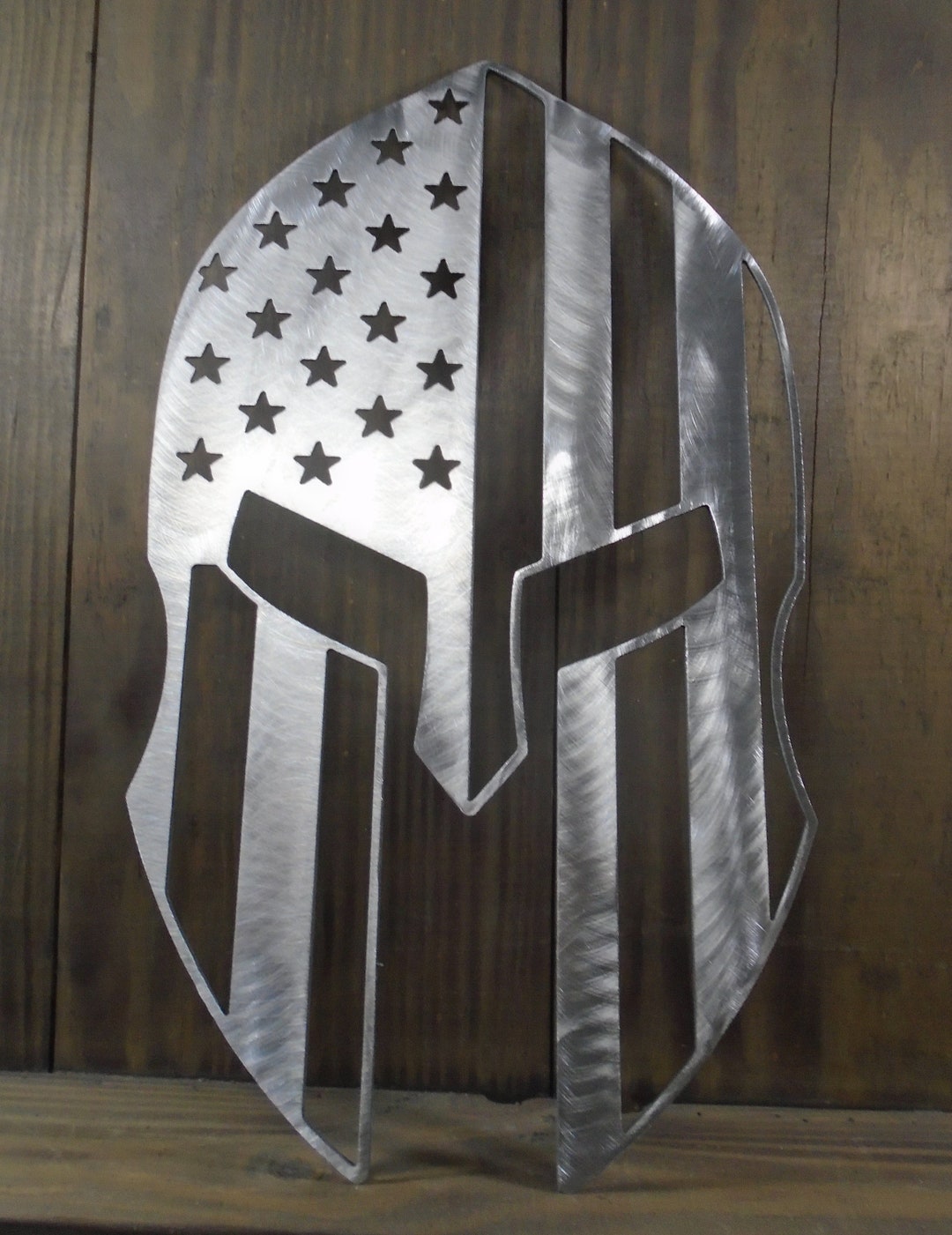Spartan Helmet Sign, Home Decor, Patriotic Sign, Metal Stencil, Wood ...